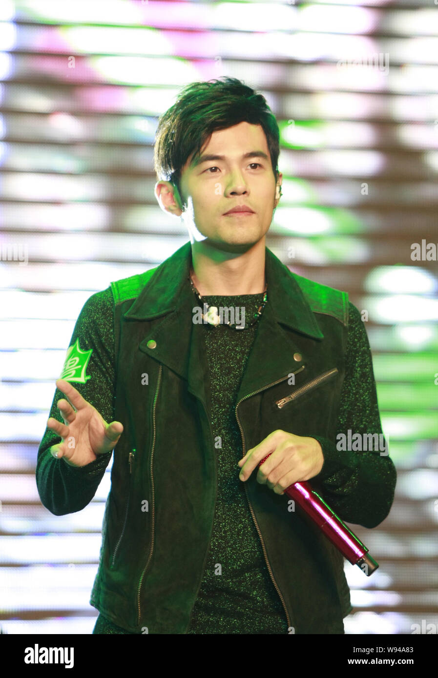 Taiwanese singer Jay Chou poses during a promotional event for Sprite ...