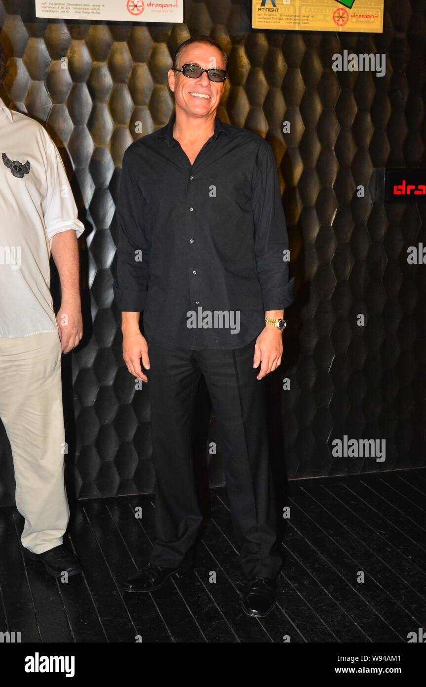 Hollywood action star Jean-Claude Van Damme smiles during a press ...