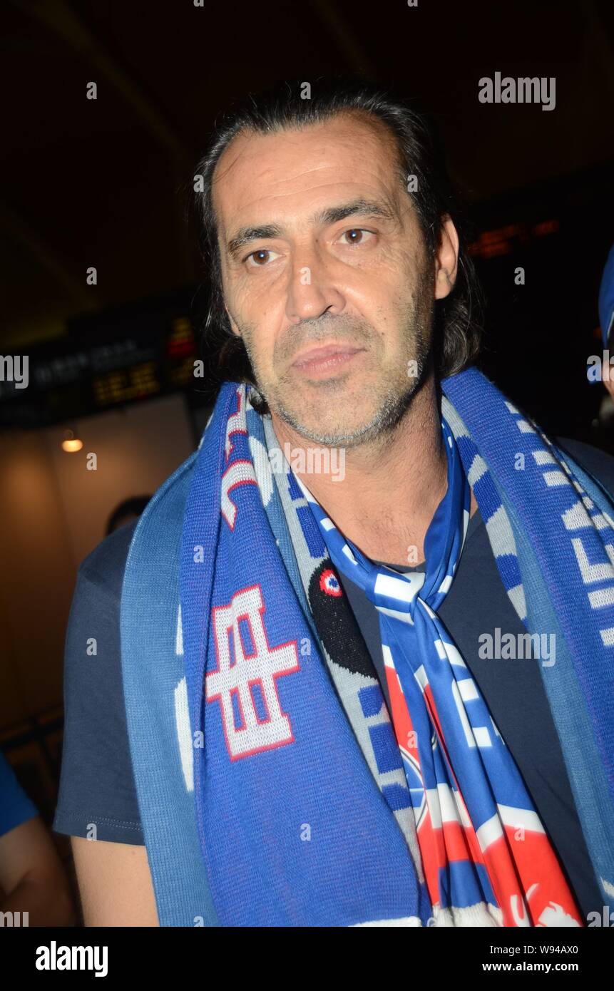 Sergio Batista, former head coach of Shanghai Shenhua, former ...