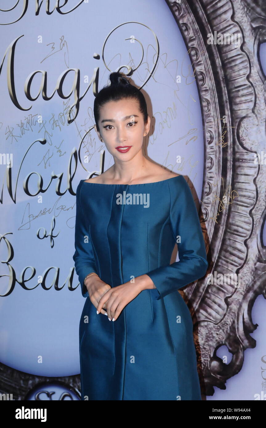 Chinese actress Li Bingbing poses during a fashion event for Sau San ...