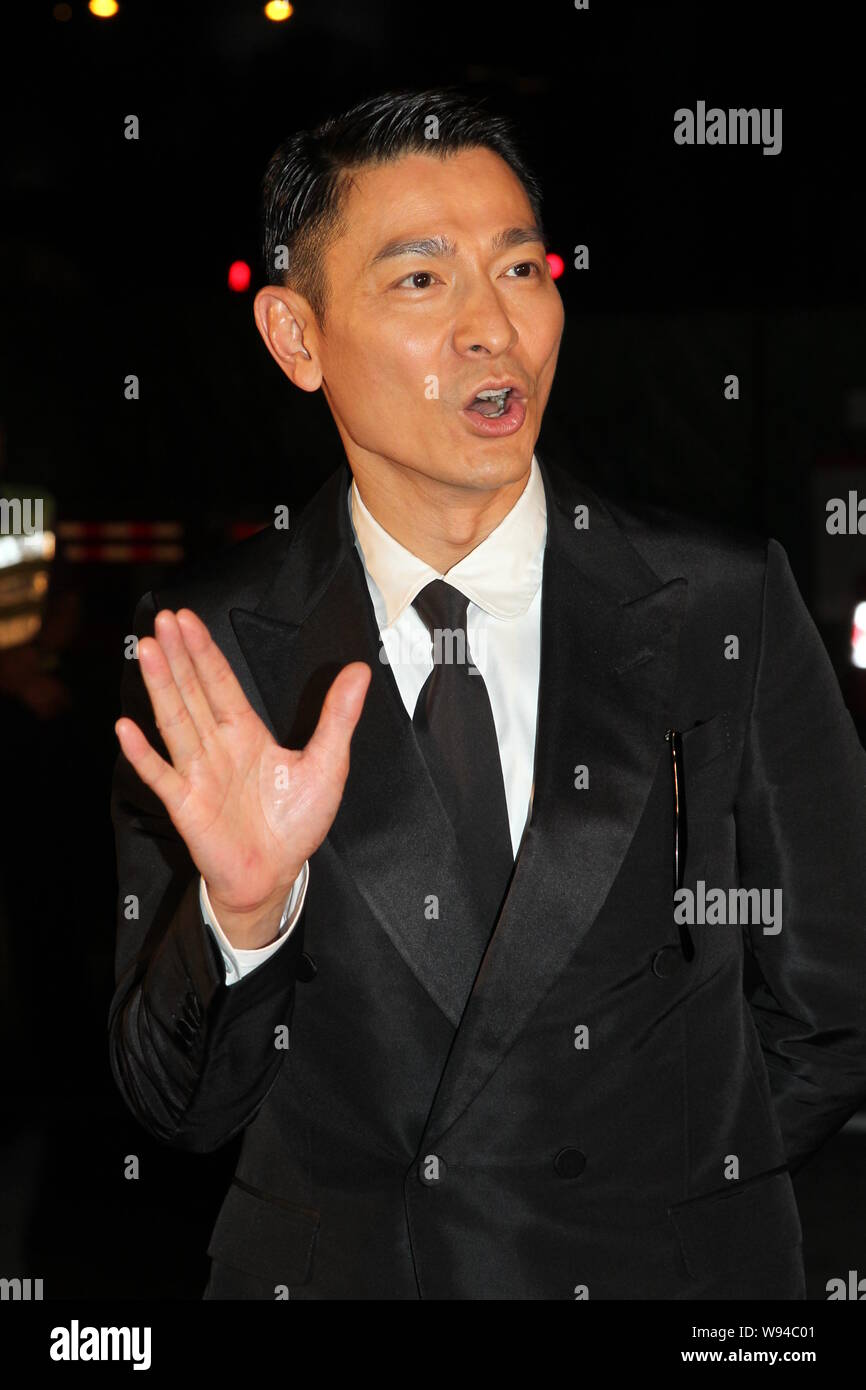 Hong Kong singer and actor Andy Lau arrives for the 7th Asian Film ...