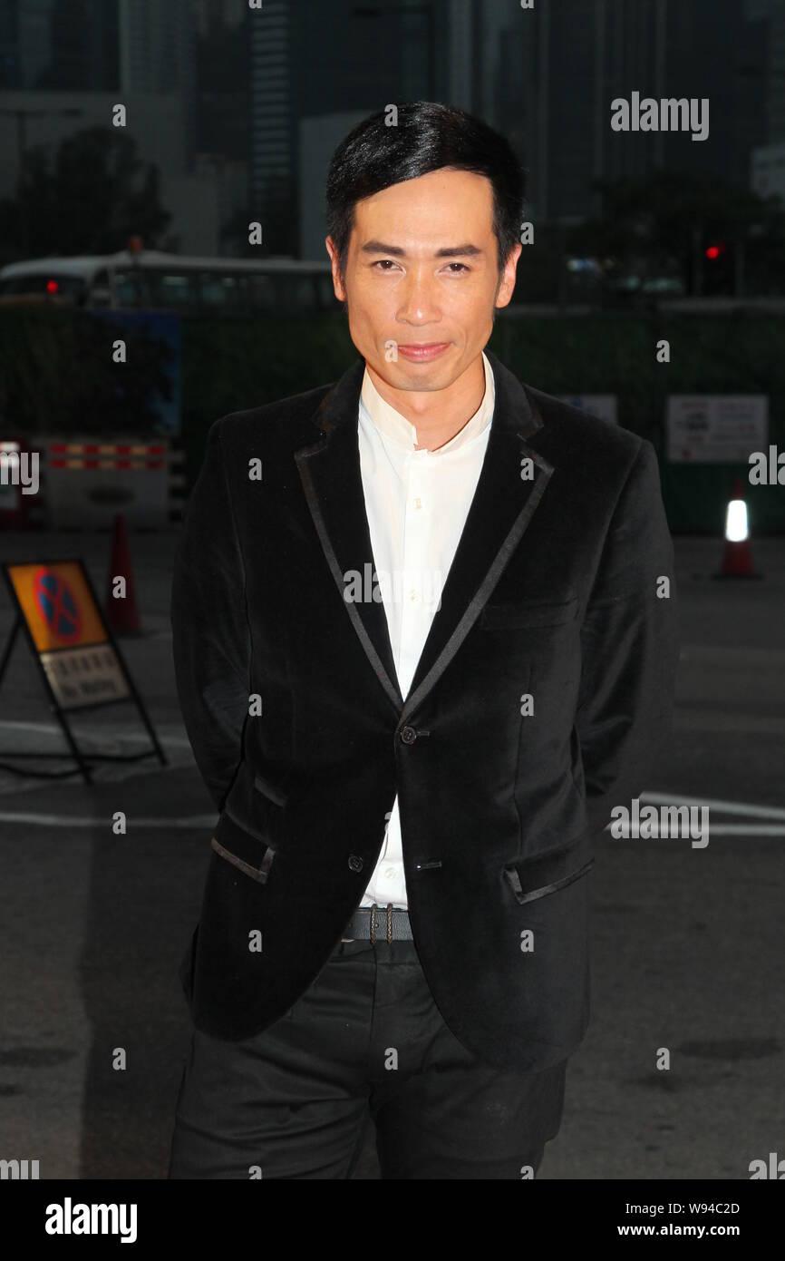 Hong Kong actor Moses Chan arrives for the 7th Asian Film Awards as ...