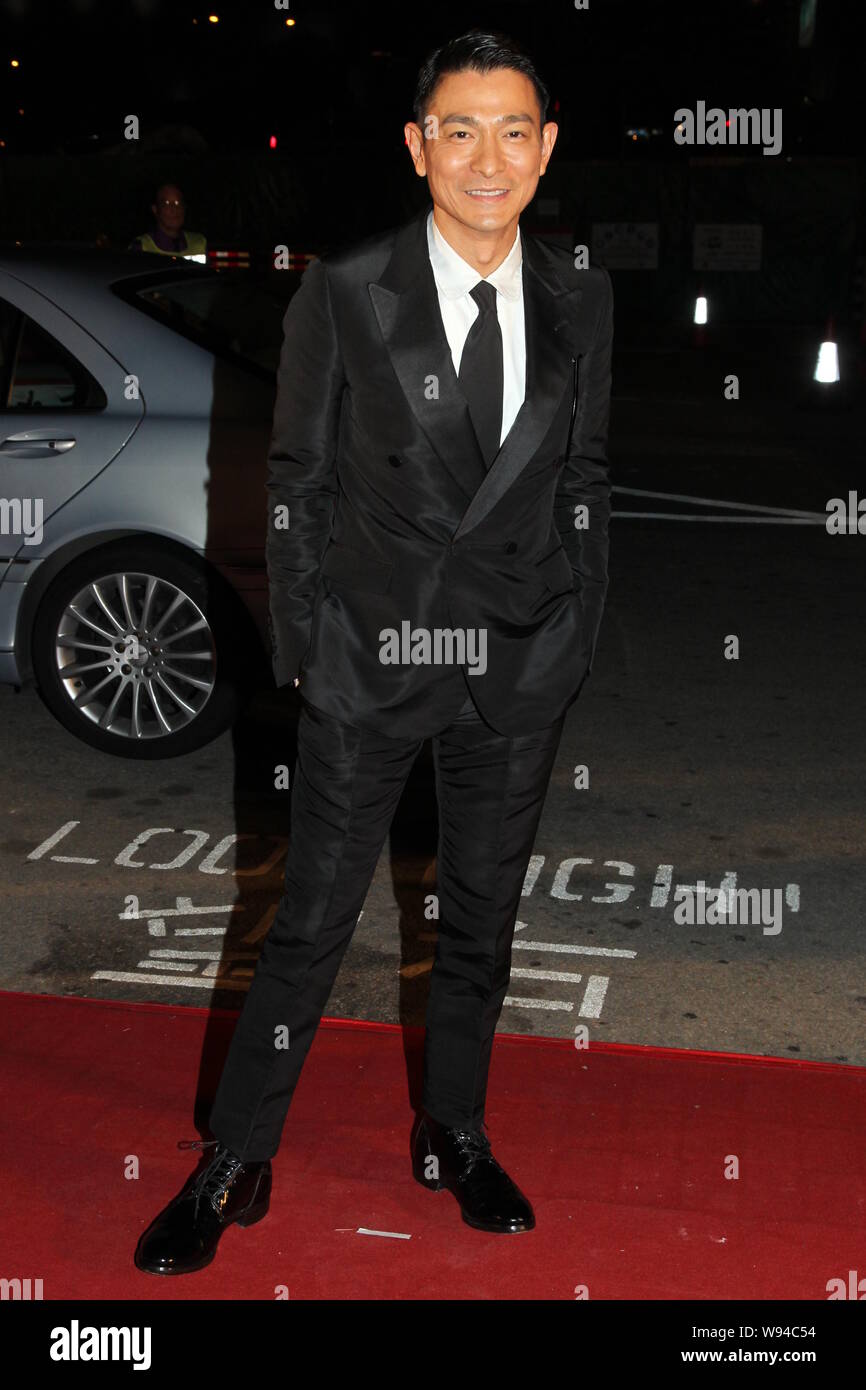 Hong Kong singer and actor Andy Lau arrives for the 7th Asian Film ...