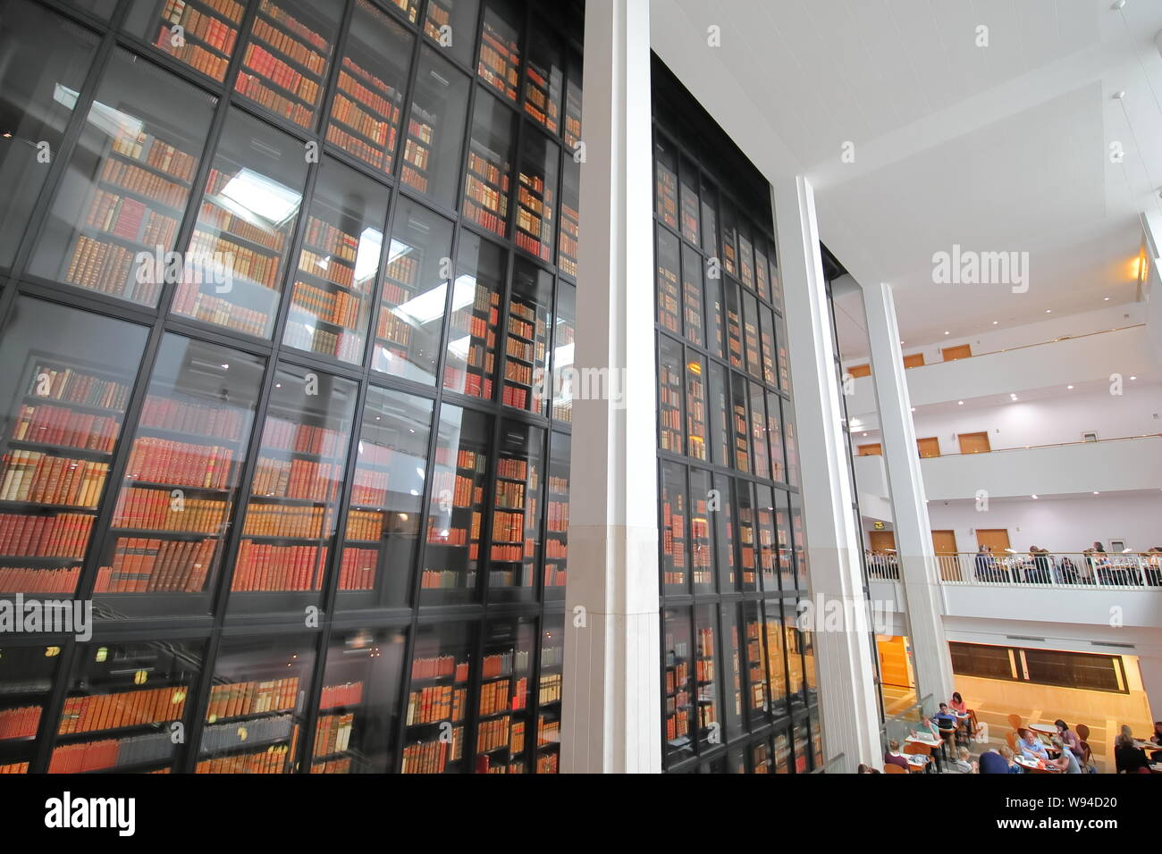 People visit British Library London UK Stock Photo - Alamy