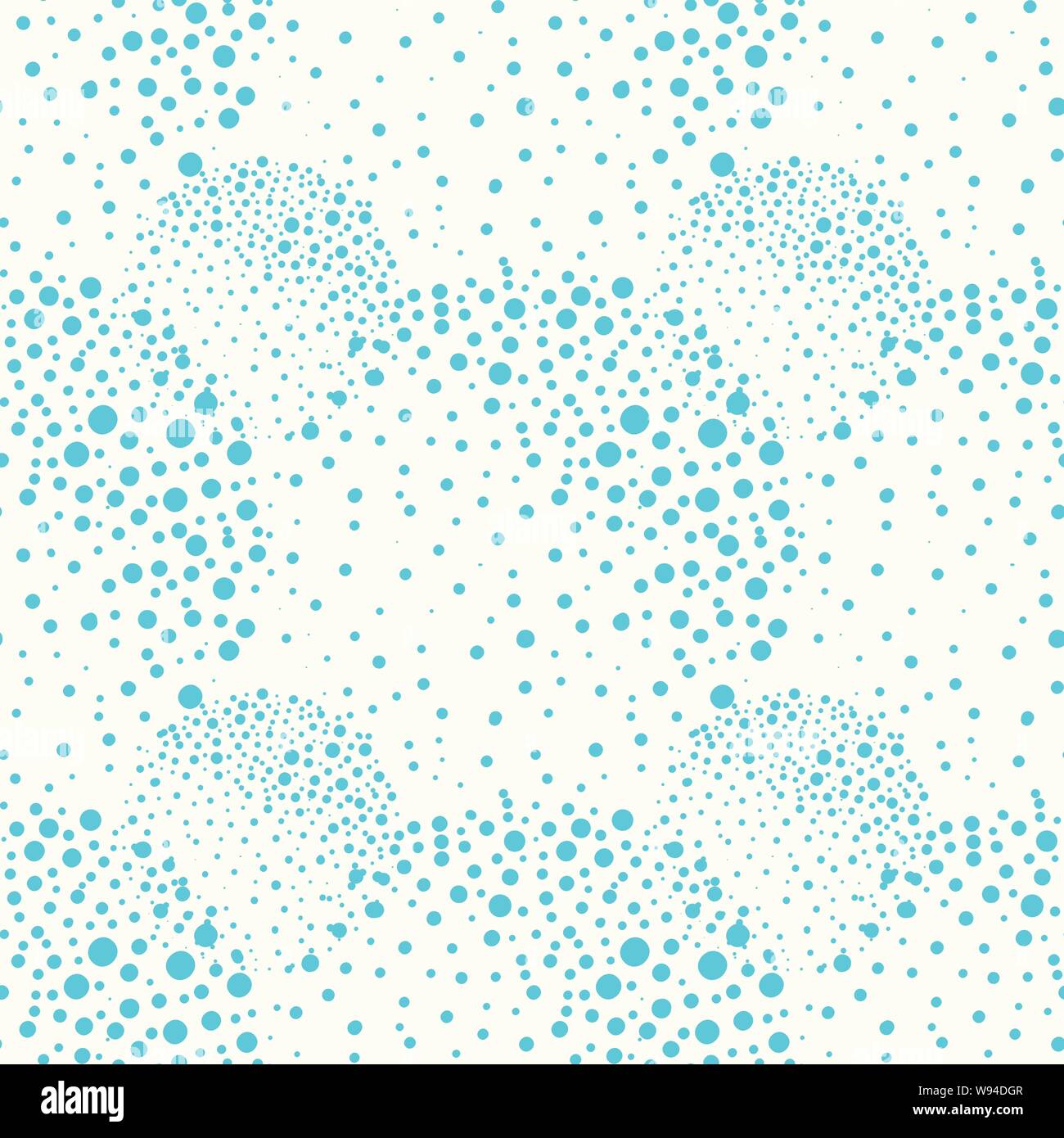 Light blue spatter paint effect circles on white background. Seamless ...