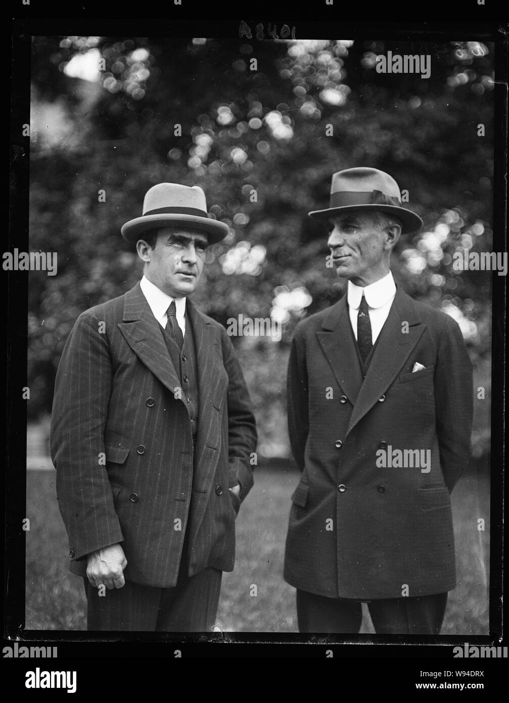 Admiral Cary T. Grayson, left, and M.C. Hazen, who invited Pres ...
