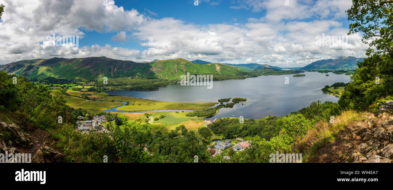 Stunning scene at Surprise View near Keswick in the Lake district Stock ...