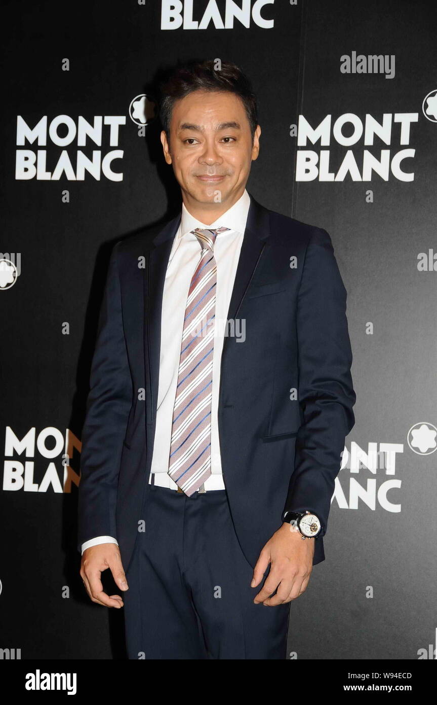 Hong Kong actor Sean Lau poses during a promotional event for Montblanc ...