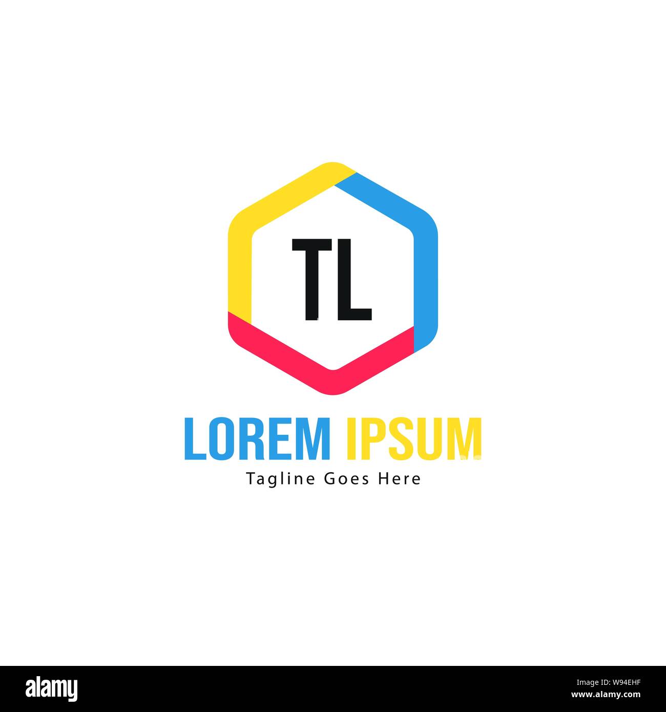 Initial TL logo template with modern frame. Minimalist TL letter logo ...