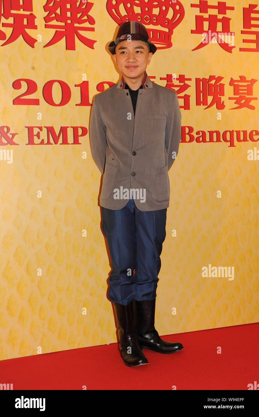 Hong Kong singer and actor Wong Cho Lam poses as he arrives for the EEG ...