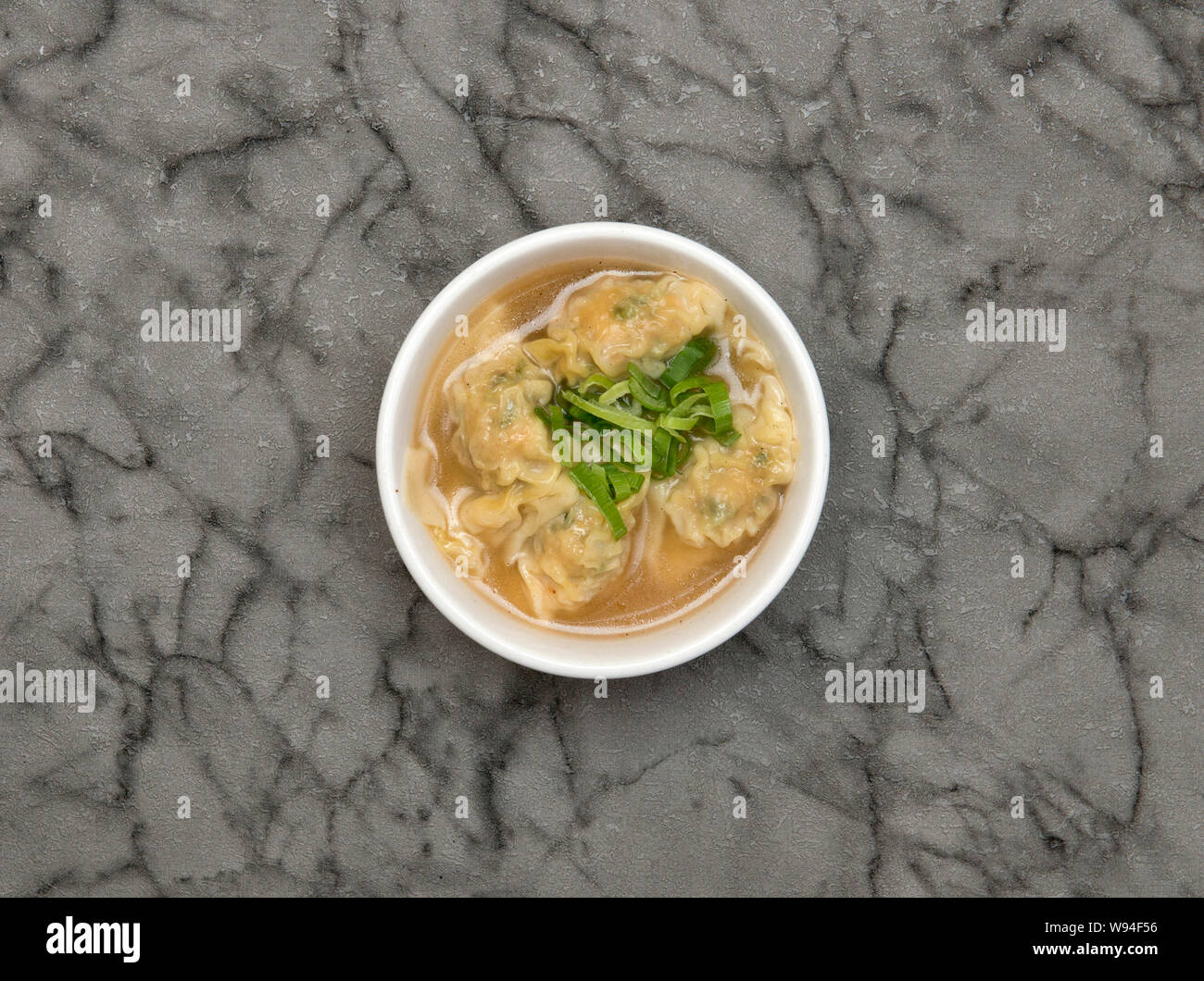 Chinese food. Won ton soup Stock Photo - Alamy