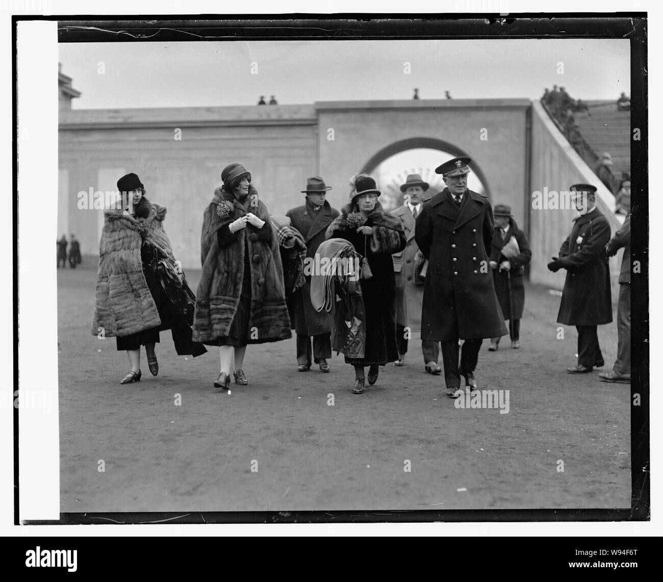 Admiral Wilson with wife, daughter, & niece at Army-Navy game, 11/29/24 ...