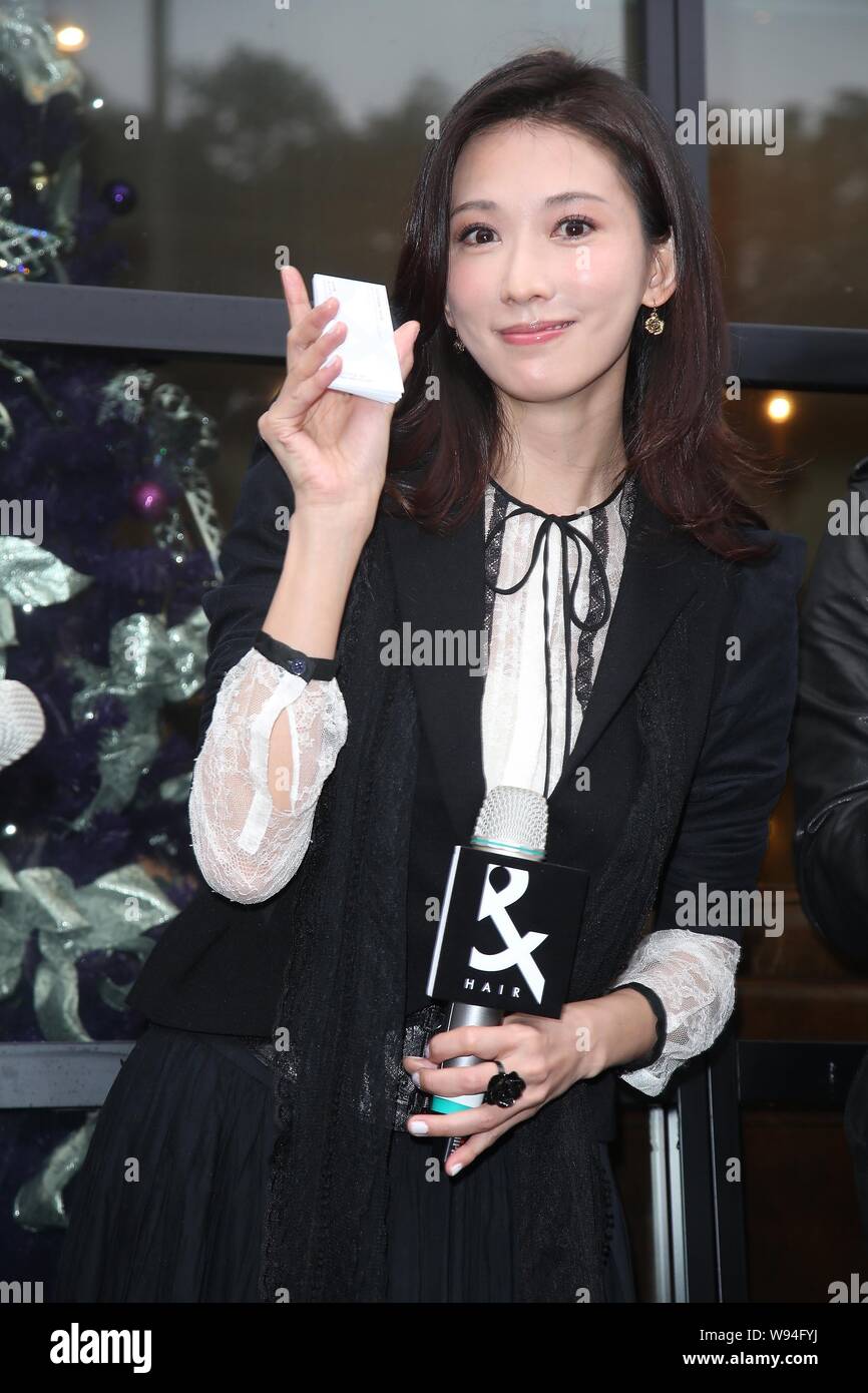 Taiwanese model and actress Lin Chi-ling poses at the opening ceremony ...