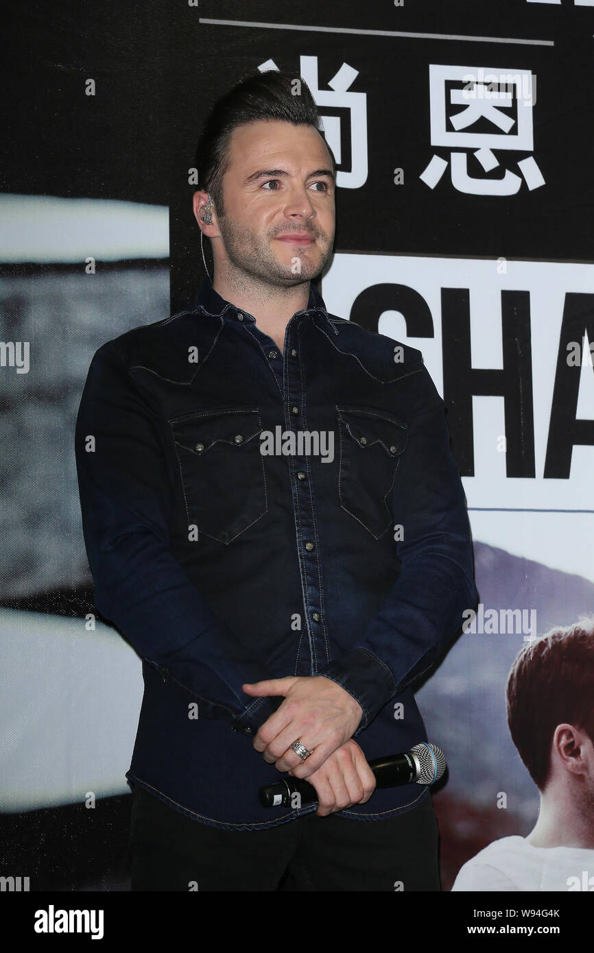 Irish singer Shane Filan, one of the lead singers of former boy band ...