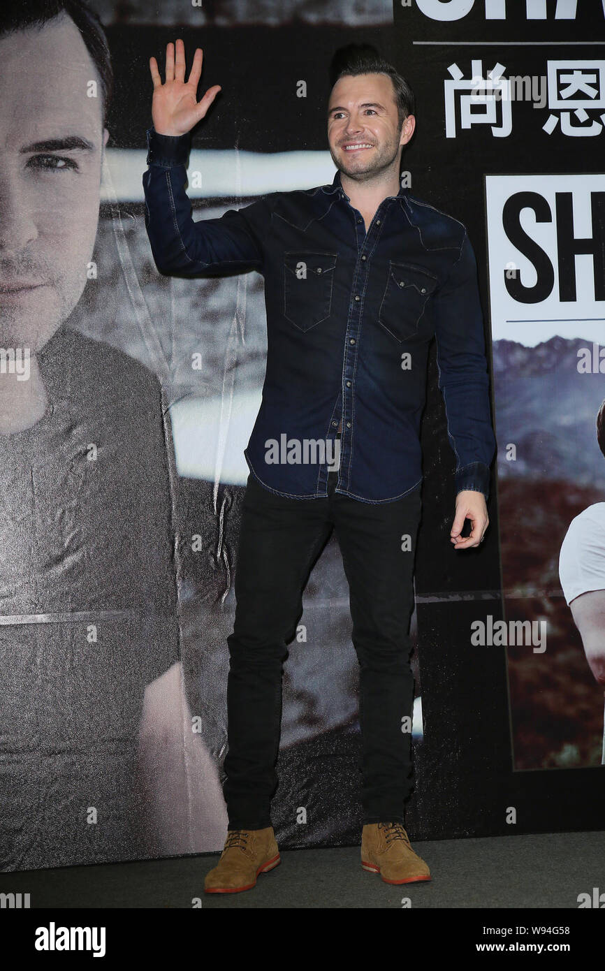 Irish singer Shane Filan, one of the lead singers of former boy band ...