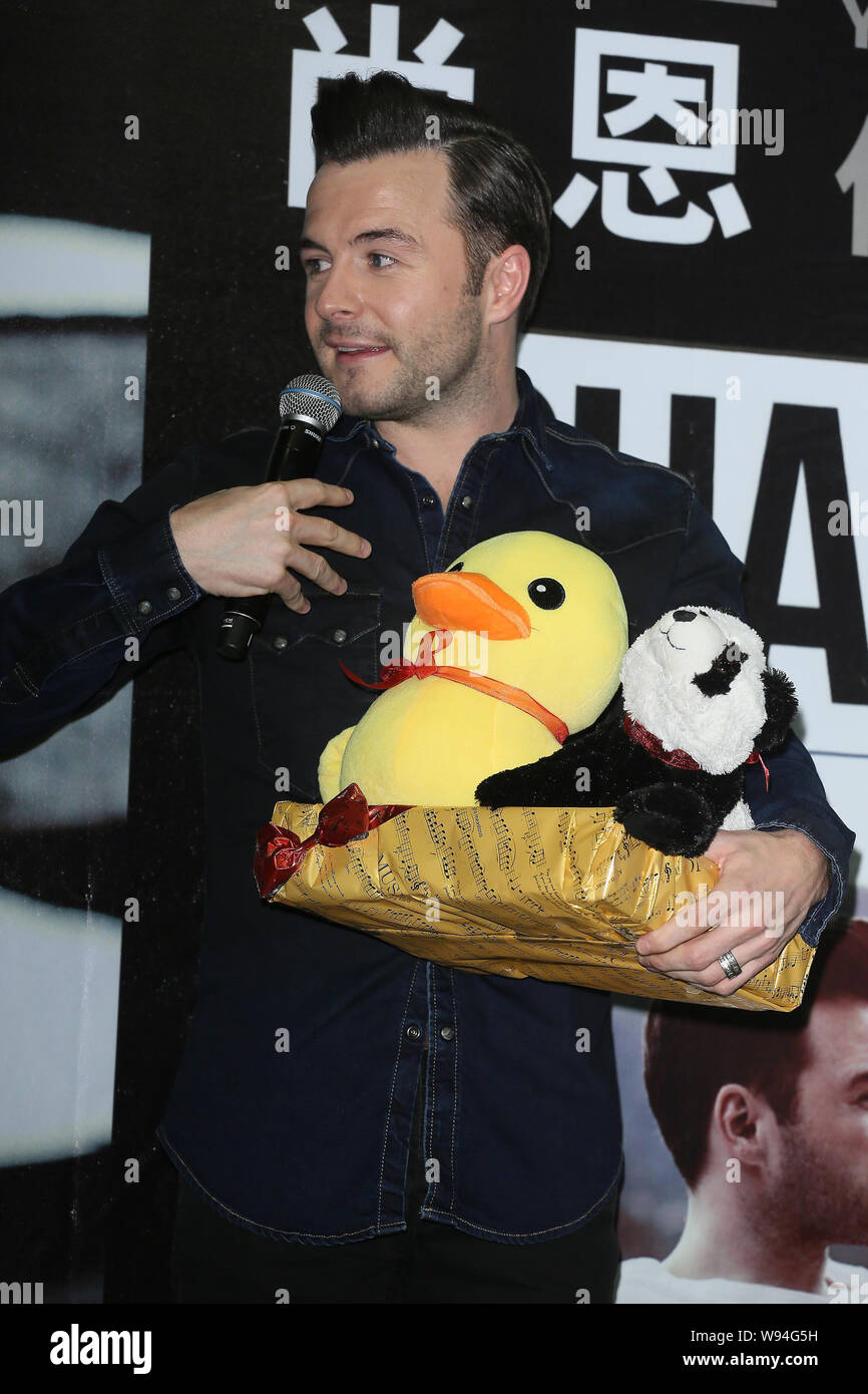 Irish singer Shane Filan, one of the lead singers of former boy band ...
