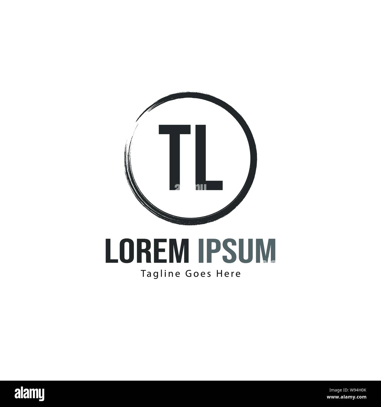 Initial TL logo template with modern frame. Minimalist TL letter logo ...