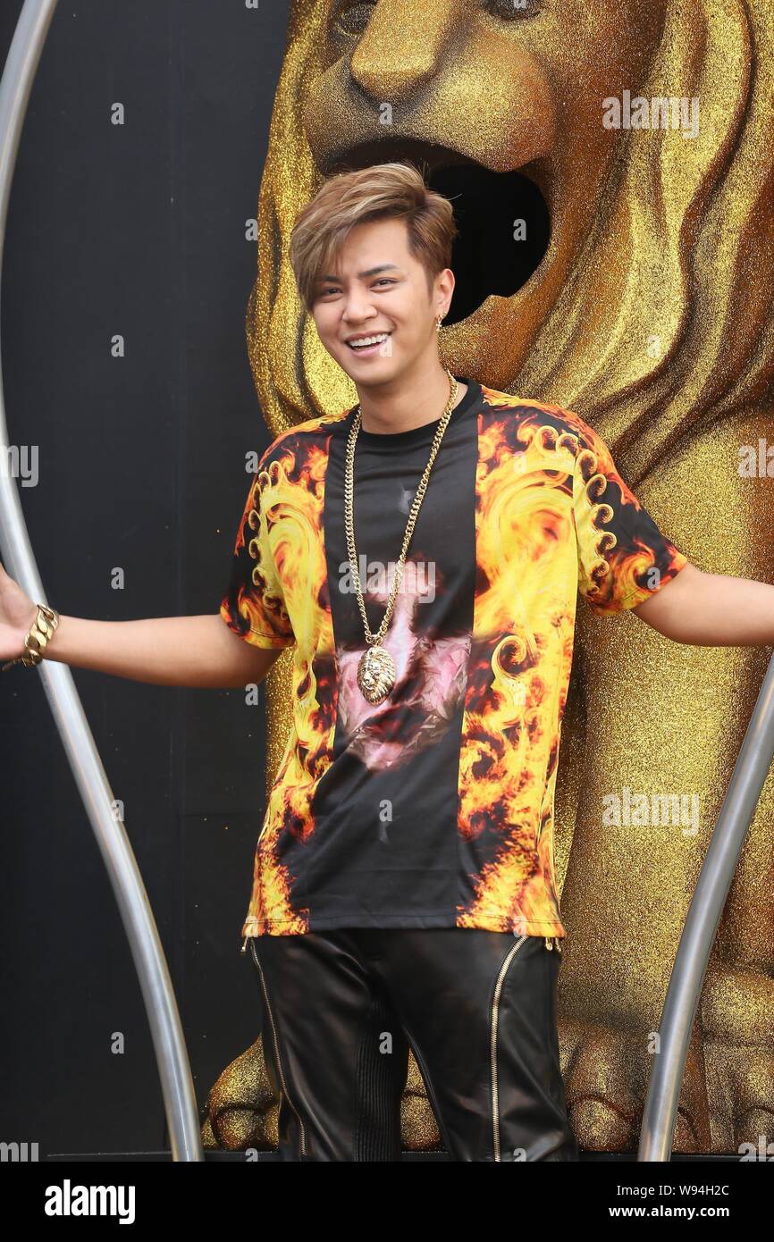 Taiwanese singer Show Luo poses during a promotional event for his new ...