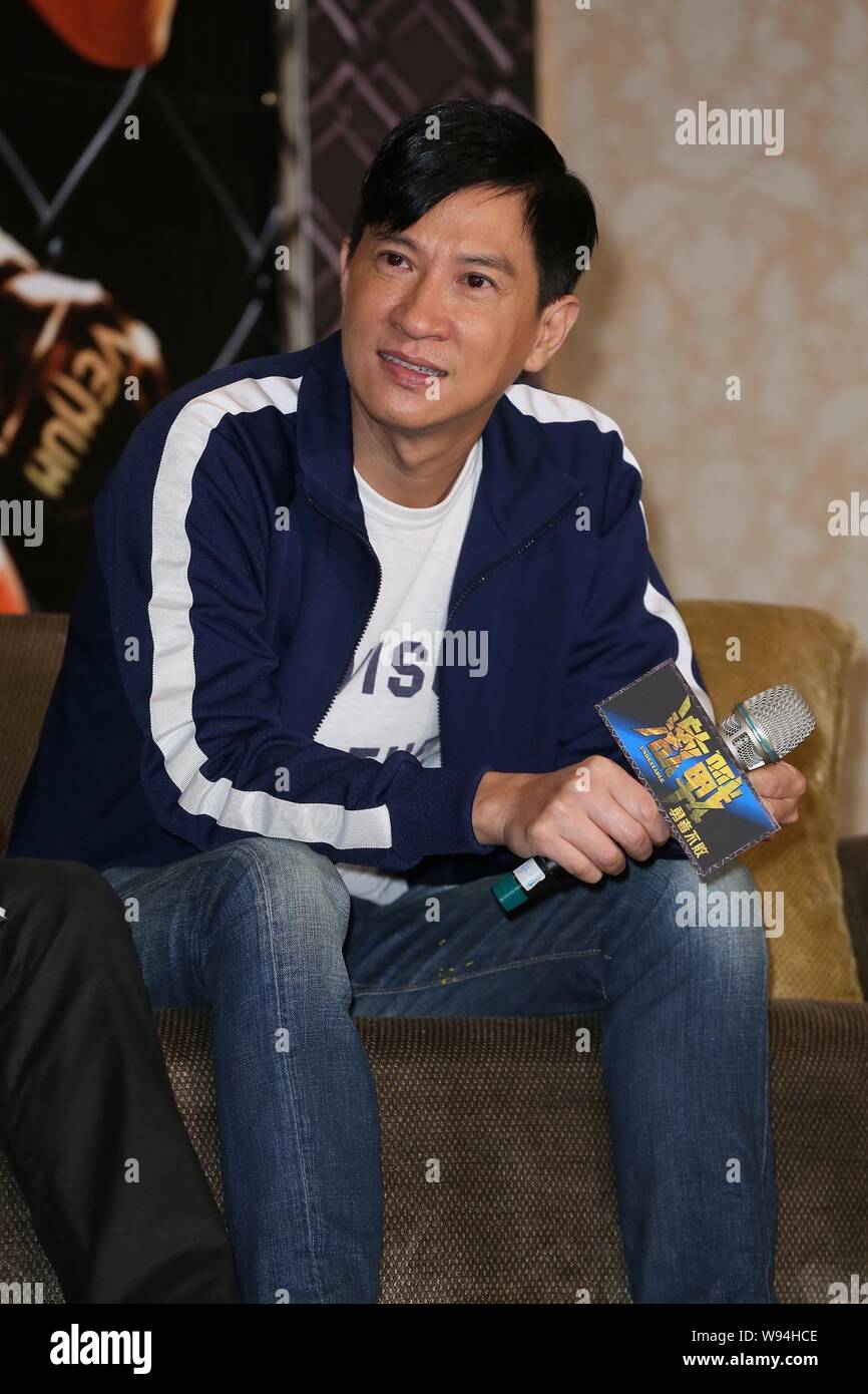 Hong Kong actor Nick Cheung listens during a press conference for his ...
