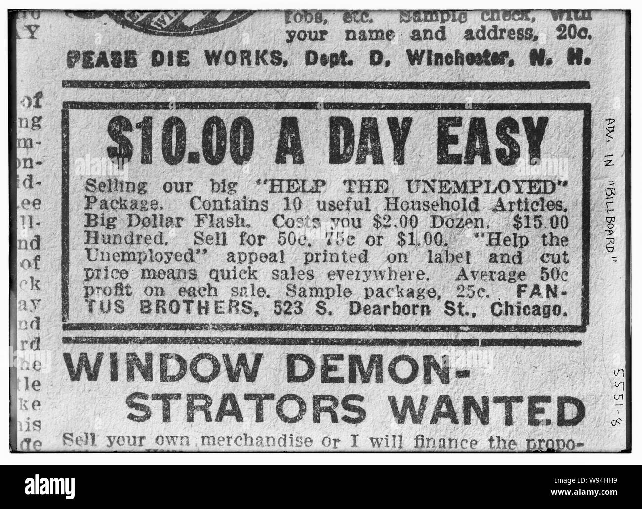 Wanted ads Cut Out Stock Images & Pictures - Alamy