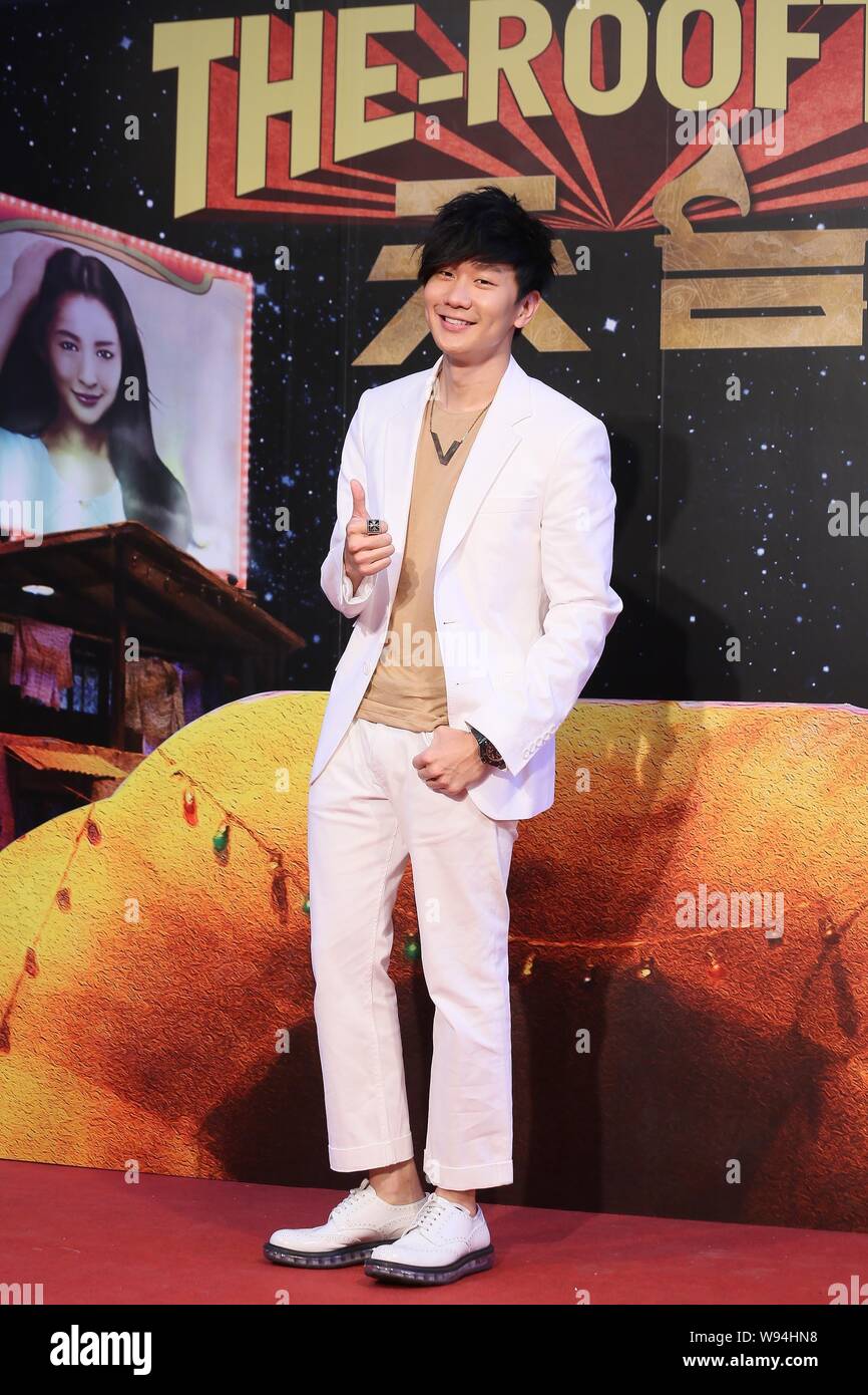 Singaporean singer JJ Lin poses as he arrives at the premiere for the ...