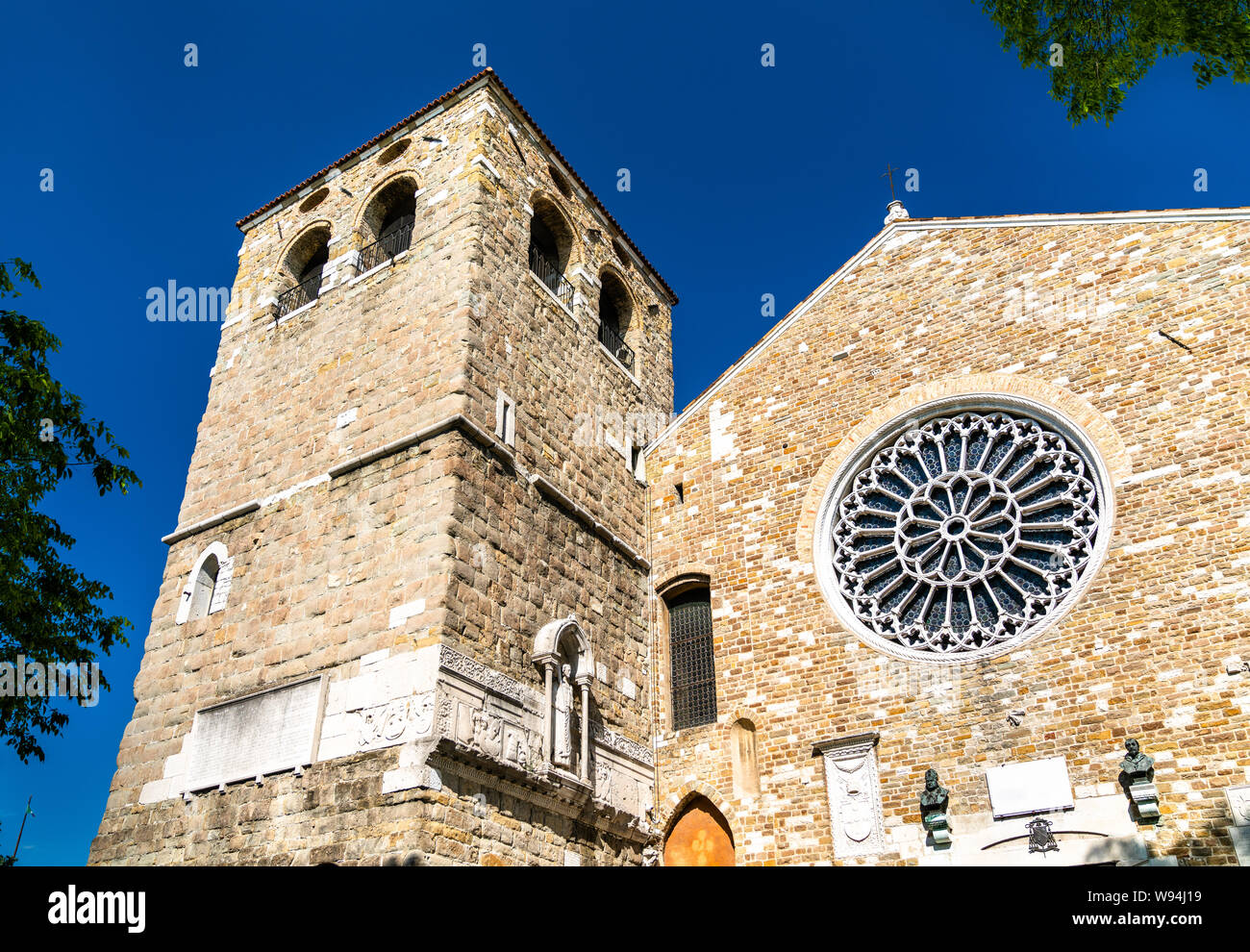 Trieste Cathedral of Saint Justus in Italy Stock Photo - Alamy
