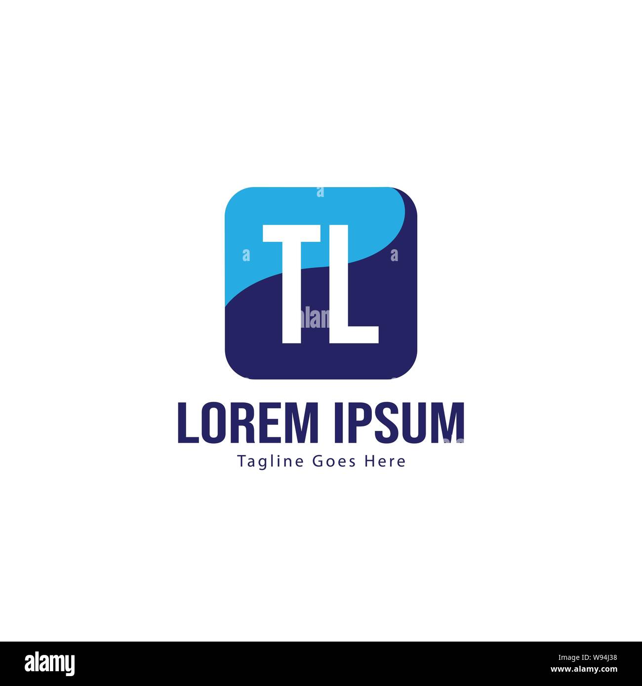 Initial TL logo template with modern frame. Minimalist TL letter logo ...