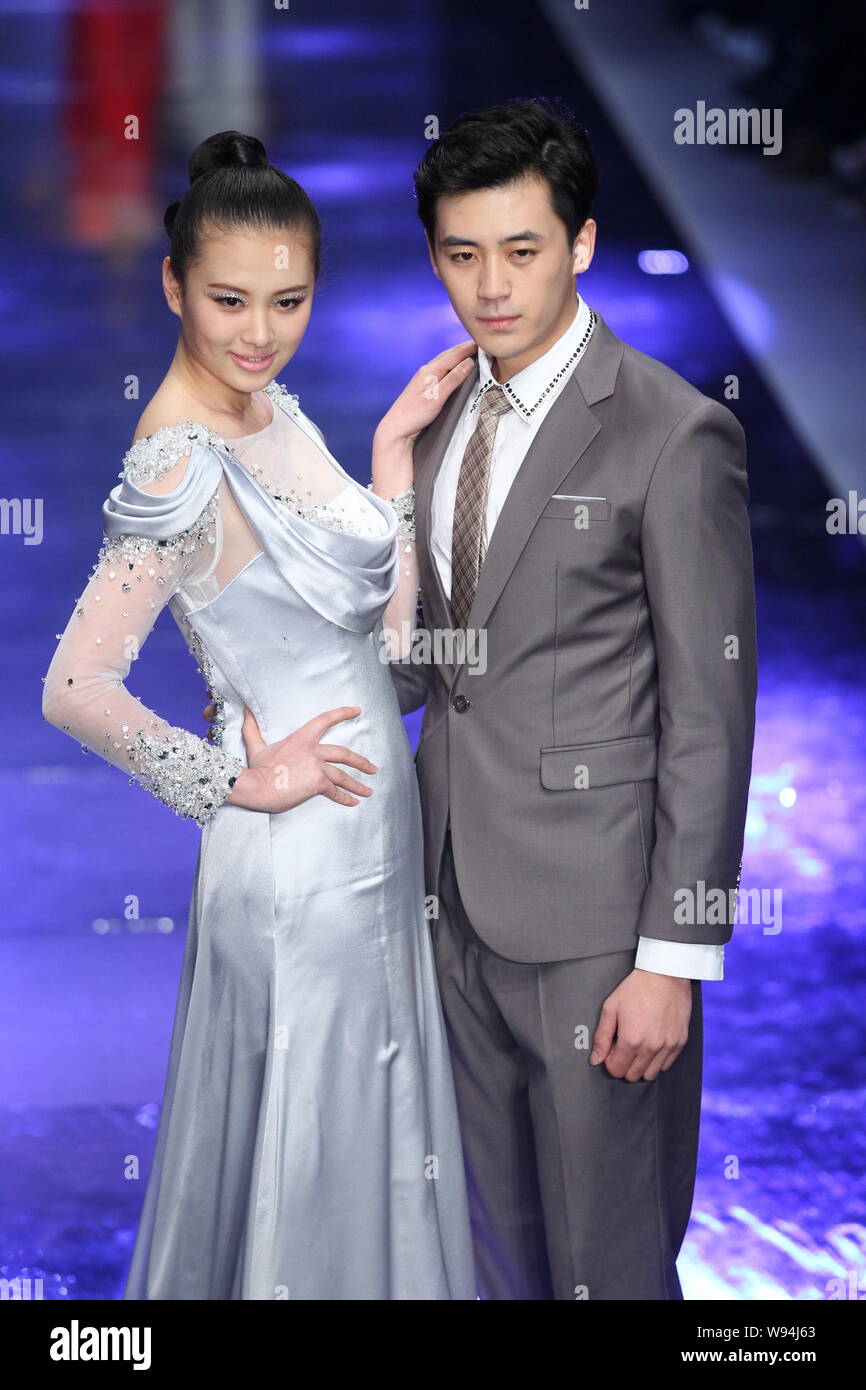 Models display new creations by Chinese fashion designer Mark Cheung in ...