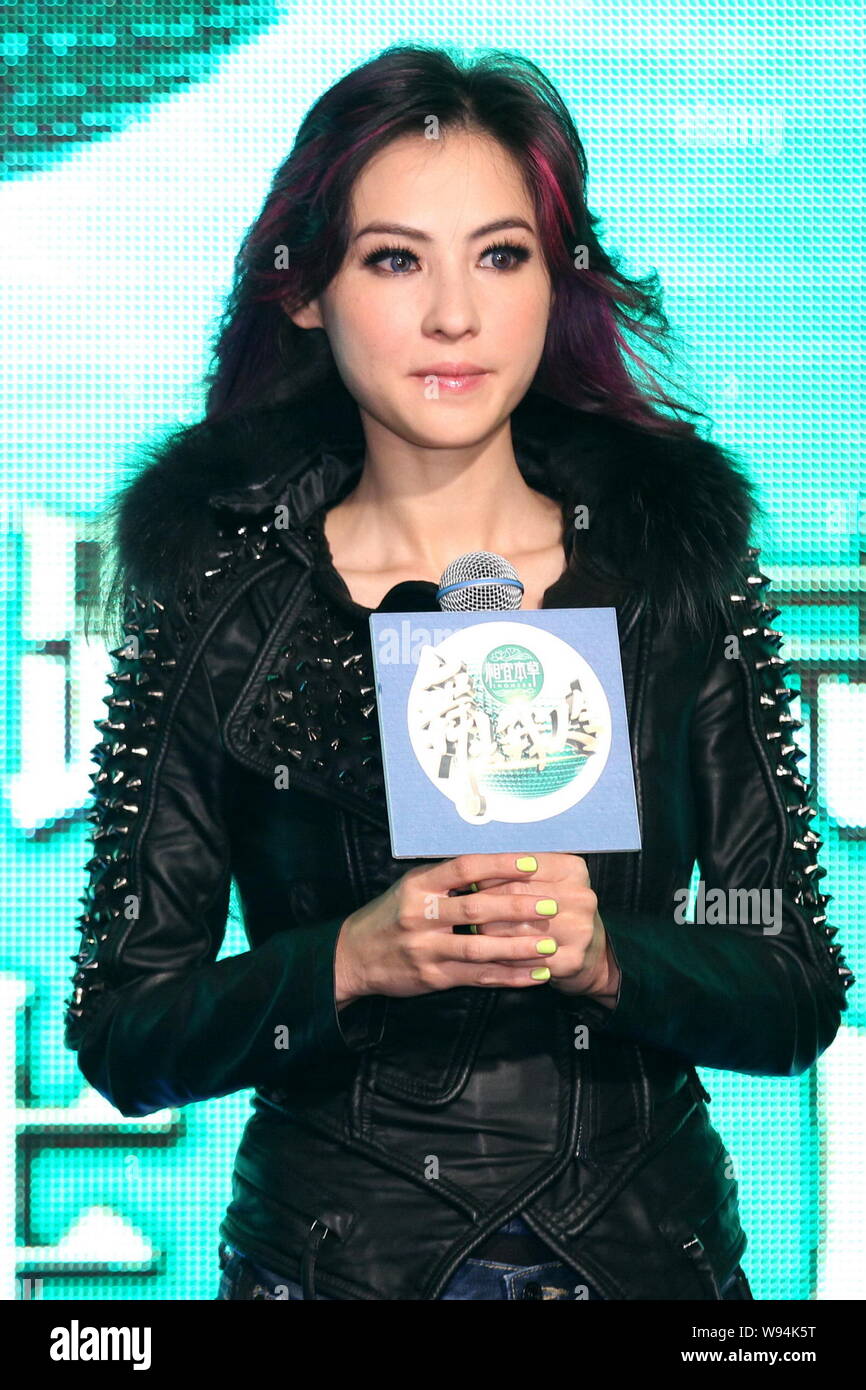 Hong Kong singer and actress Cecilia Cheung poses during a press ...
