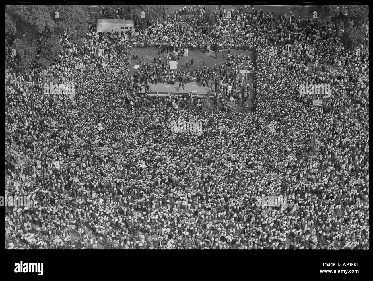 Peaceful crowd Black and White Stock Photos & Images - Alamy