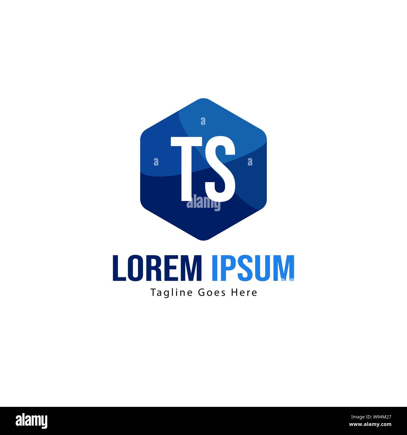 Initial TS logo template with modern frame. Minimalist TS letter logo ...