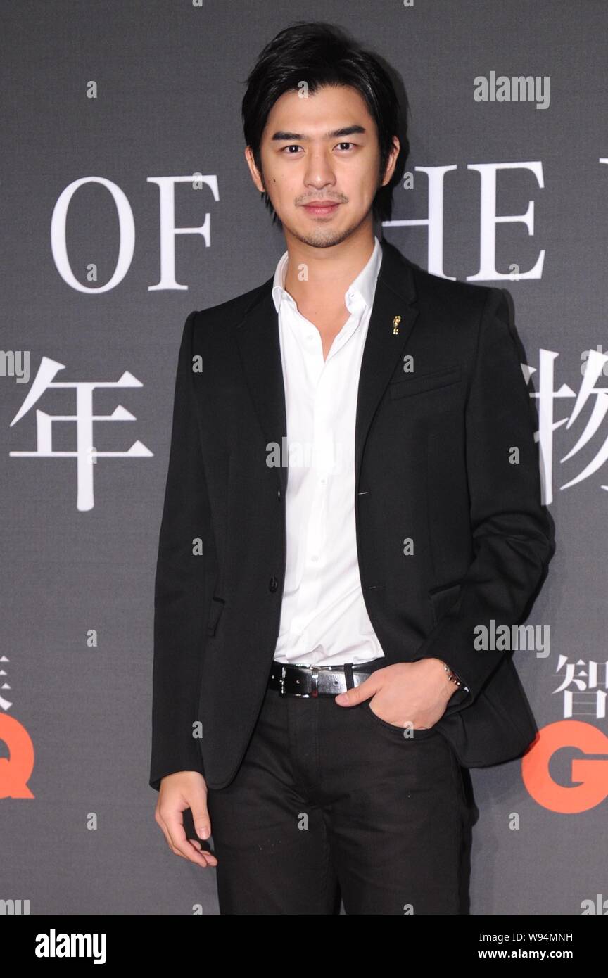 Taiwanese actor Bo-Lin Chen poses during the awards ceremony for the ...
