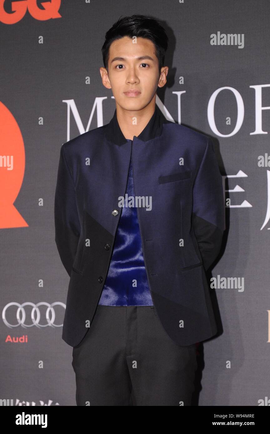 Taiwanese actor Kai Ko poses during the awards ceremony for the 2013 GQ ...
