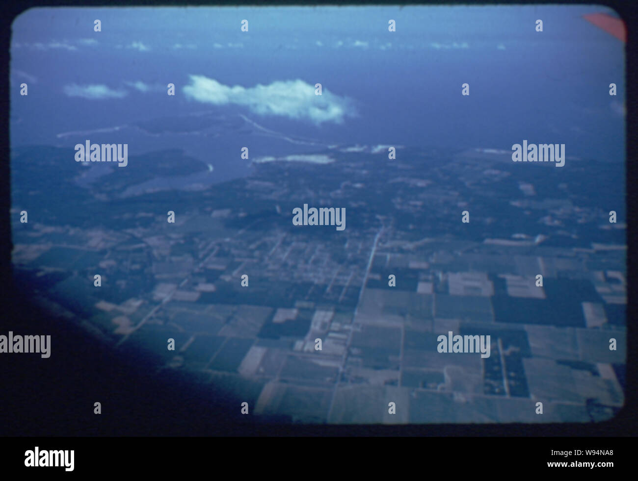 Aerial views over Long Island Stock Photo - Alamy