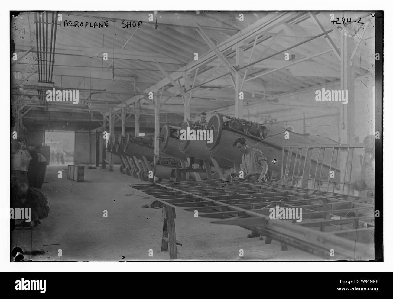 Aircraft assembly shop Black and White Stock Photos & Images - Alamy