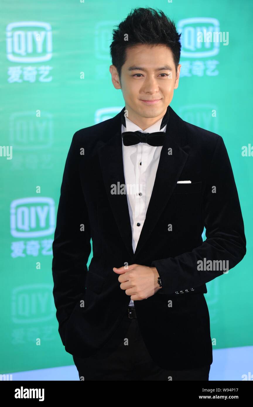 Taiwanese singer and speed racer Jimmy Lin (Lin Zhiying) poses on the ...