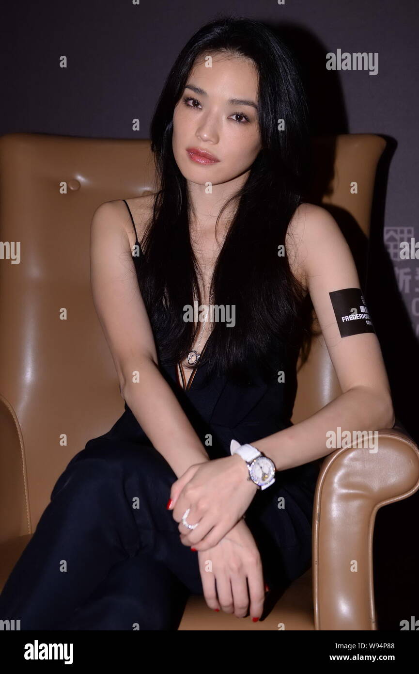 Hong Kong actress Shu Qi poses during the 25th anniversary of ...