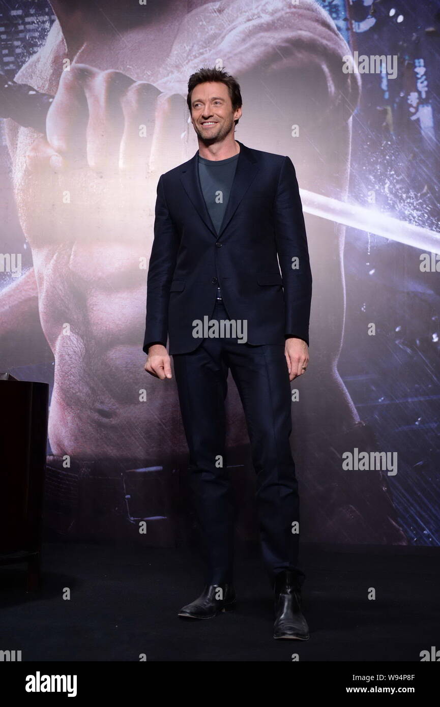 Australian actor Hugh Jackman poses during a press conference for his ...