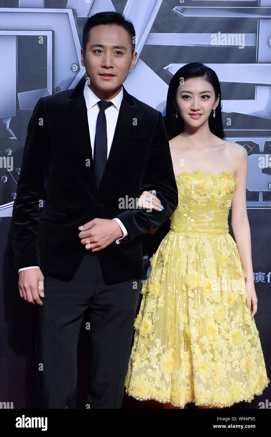 Chinese actor Liu Ye, left, and actress Jing Tian pose on the red ...