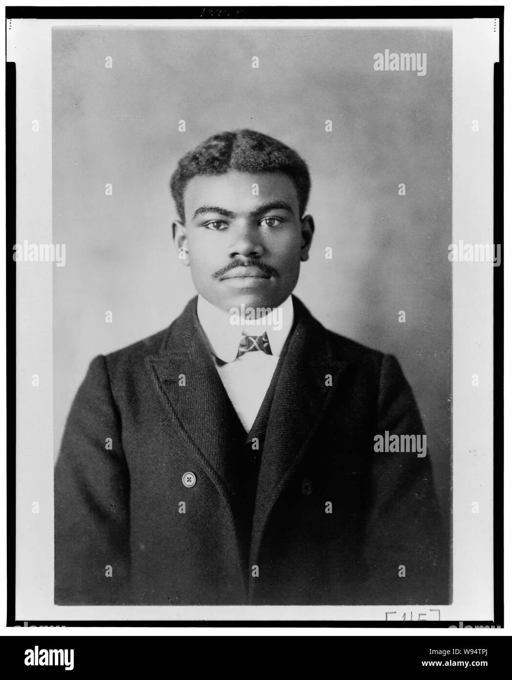 African American man, half-length portrait, facing front Stock Photo ...
