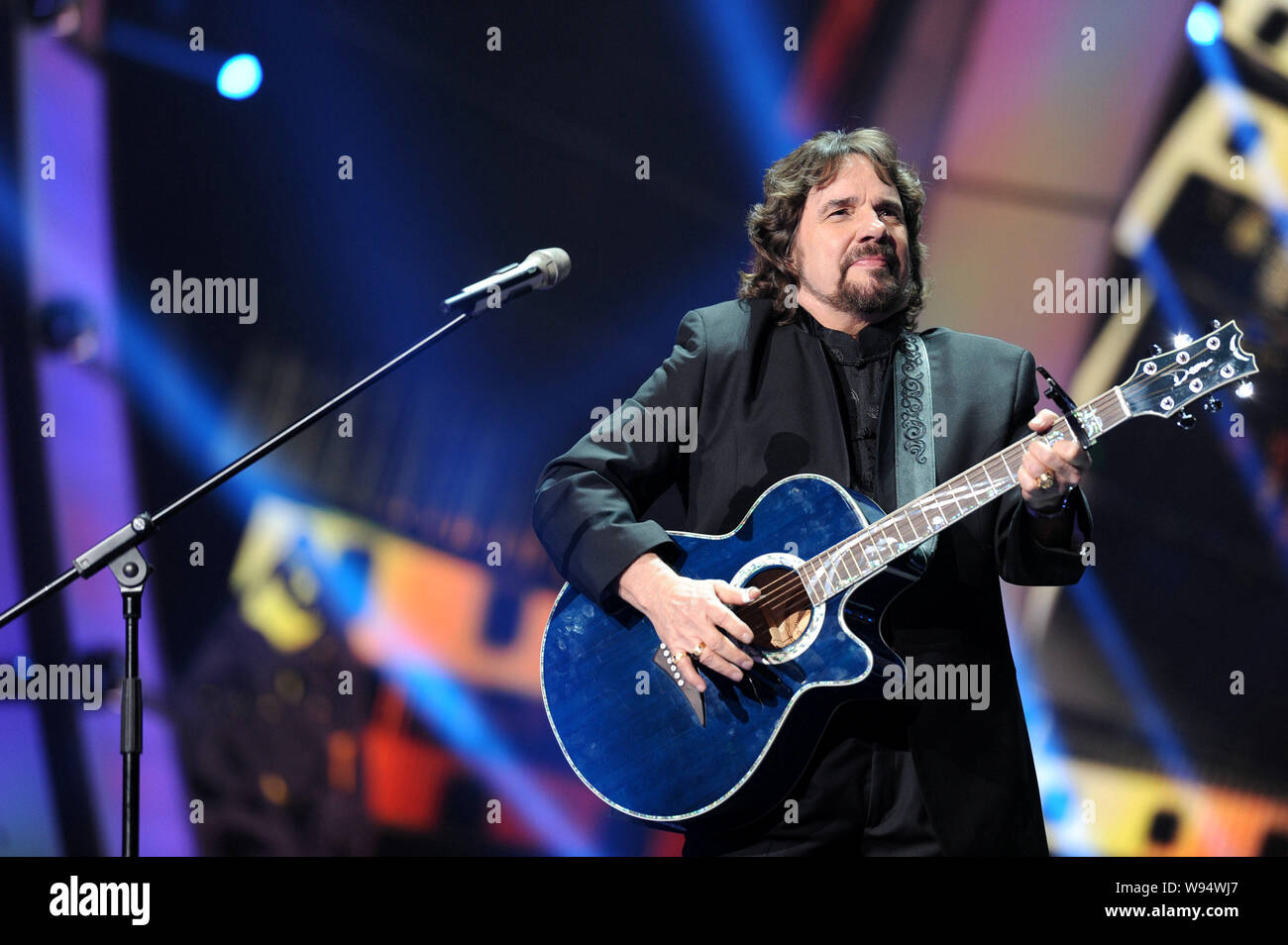 U.S. singer Bertie Higgins performs at a New Year celebration in ...