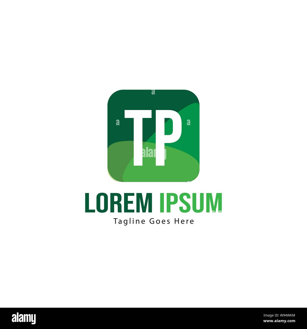 Initial TP logo template with modern frame. Minimalist TP letter logo ...