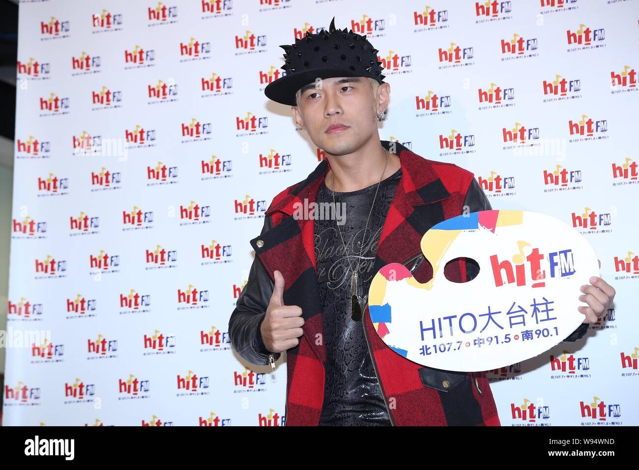 Taiwanese singer Jay Chou poses at a press conference to promotes his ...