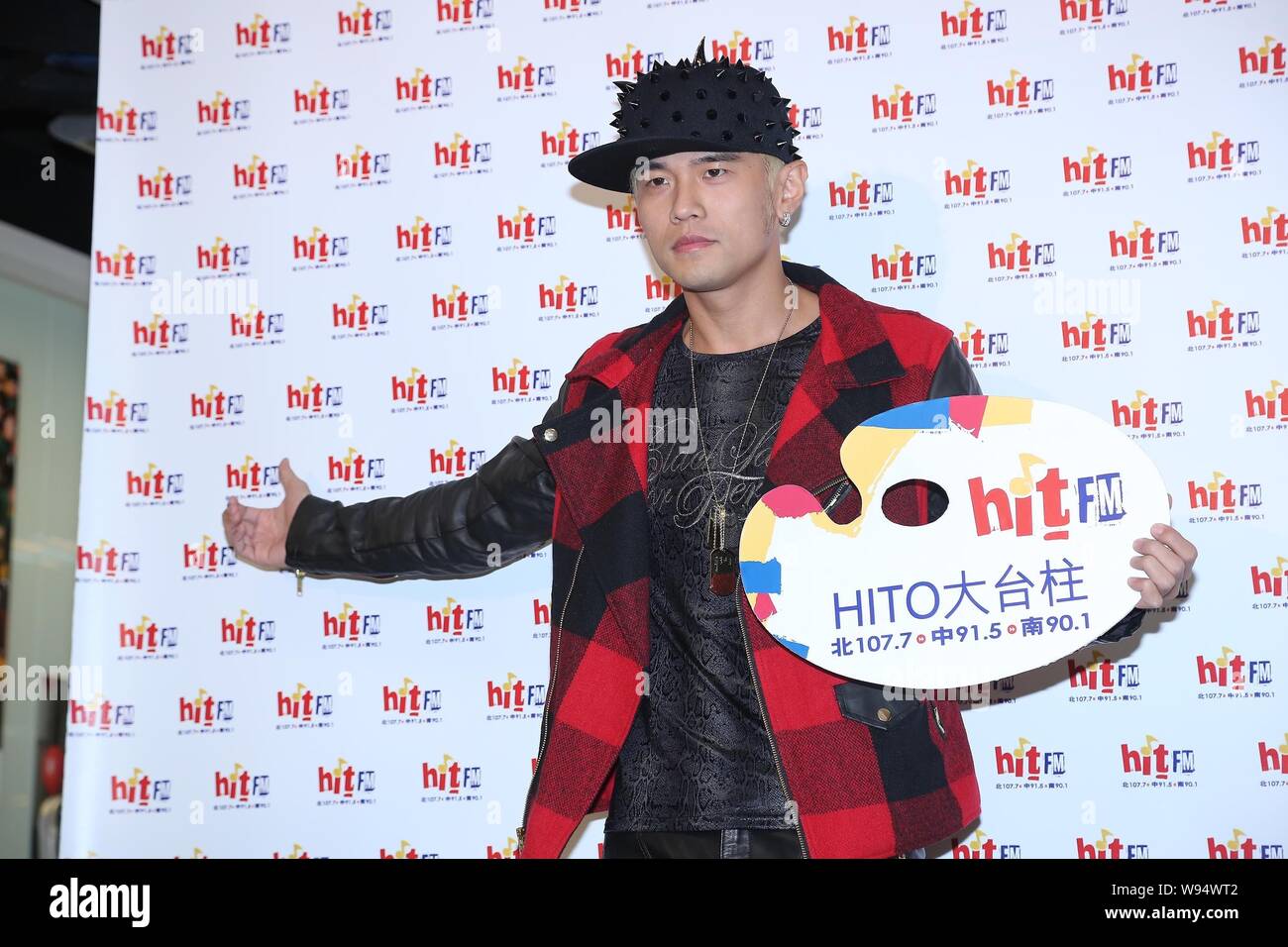 Taiwanese singer Jay Chou poses at a press conference to promotes his ...