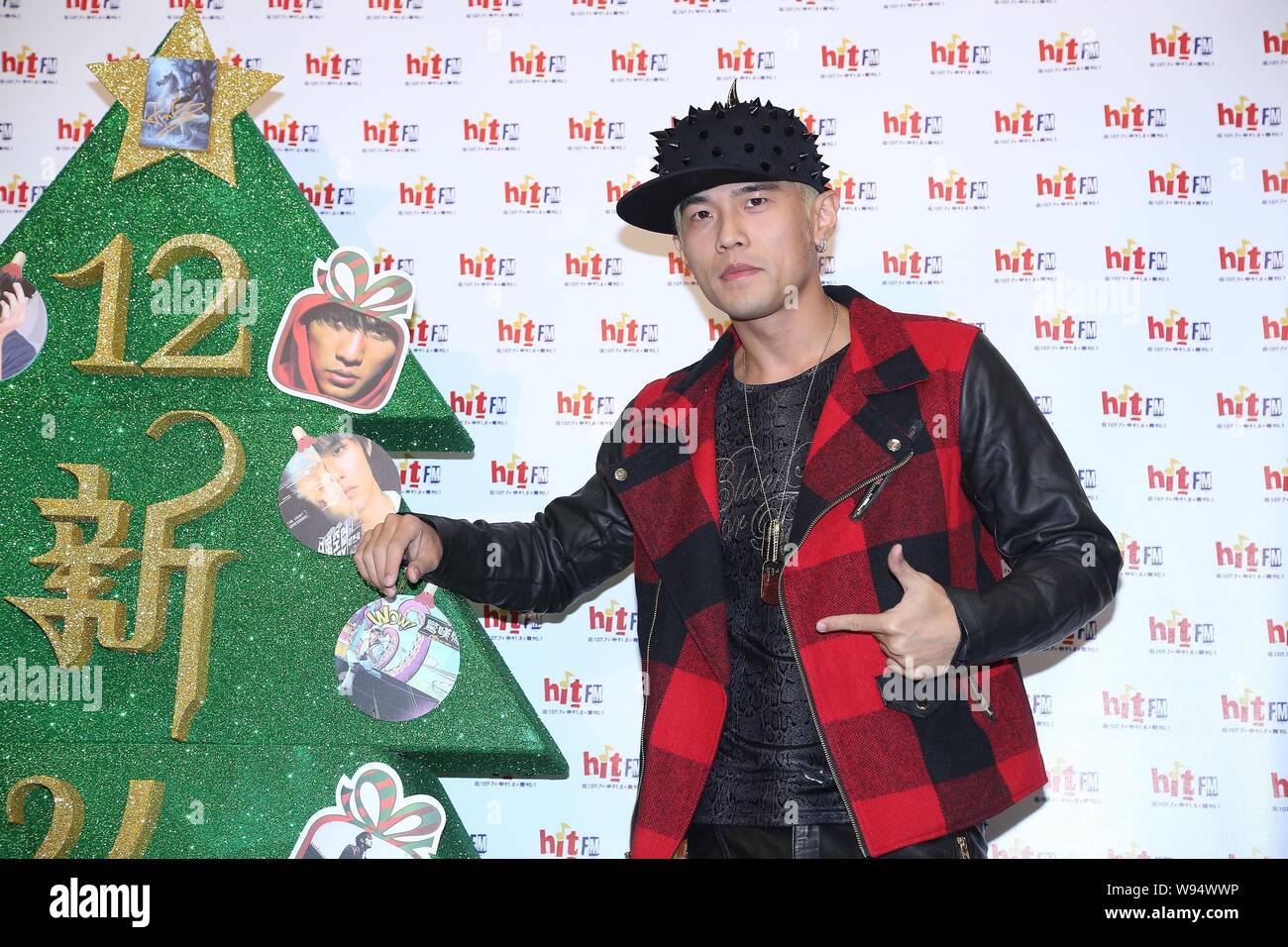 Taiwanese singer Jay Chou poses at a press conference to promotes his ...