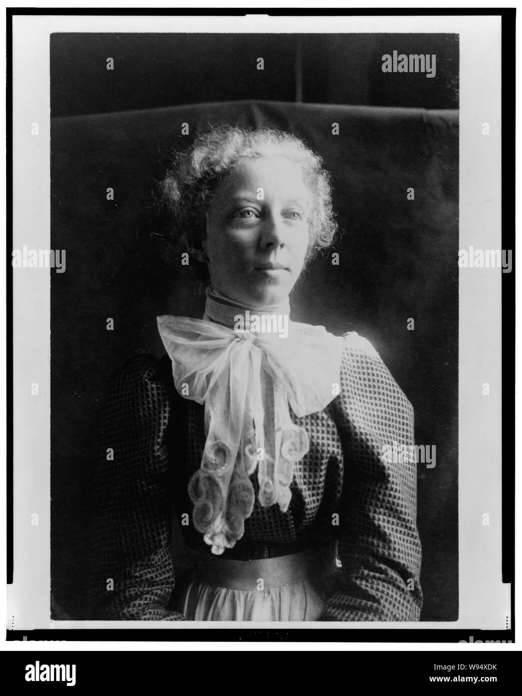 African American woman, half-length portrait, facing slightly right ...
