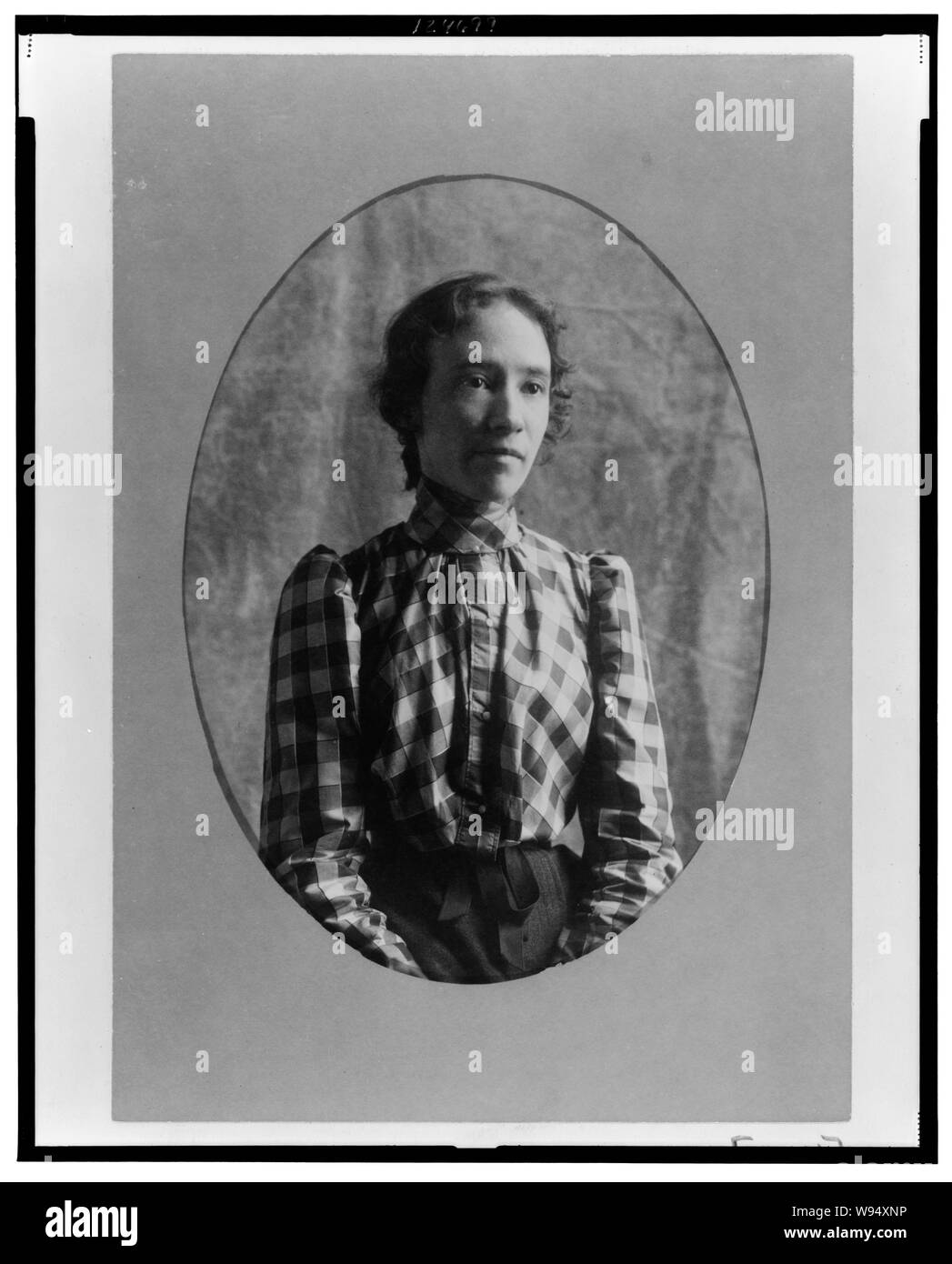 African American woman, half-length portrait, facing slightly right ...
