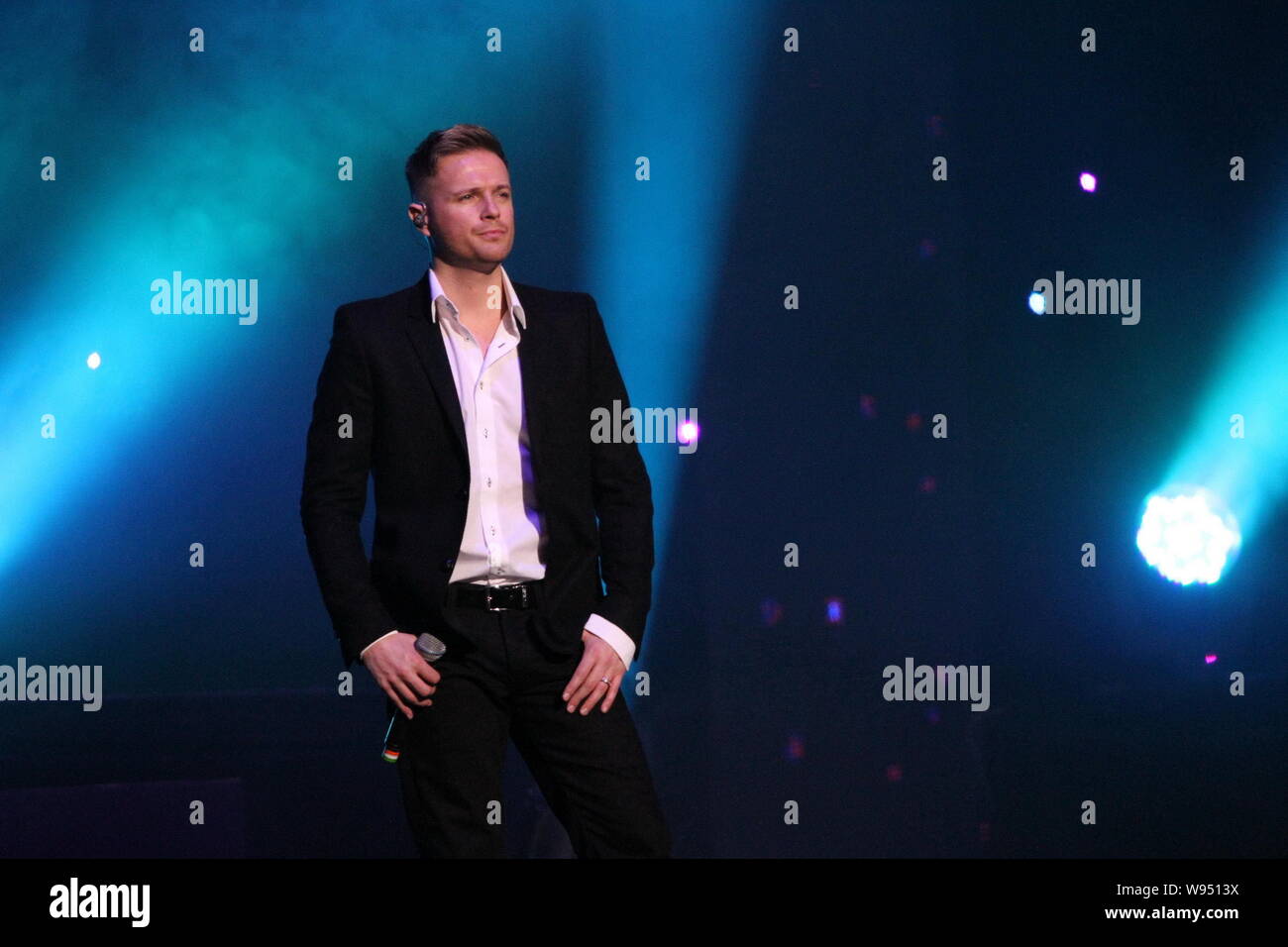 Nicky of Irish boy band Westlife performs during the farewell tour ...