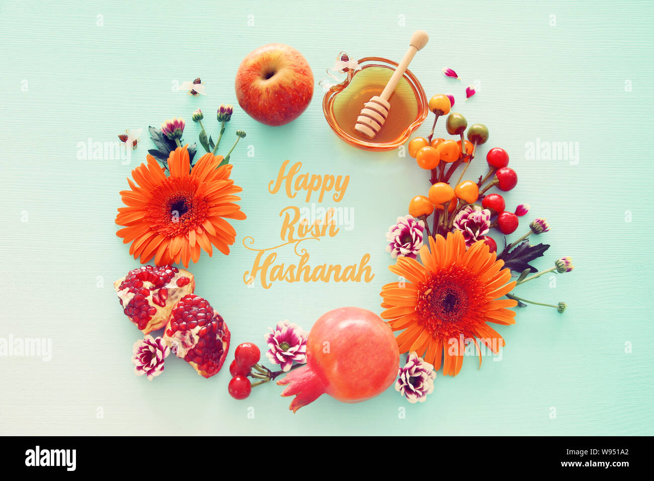 religion image of Rosh hashanah (jewish New Year holiday) concept ...