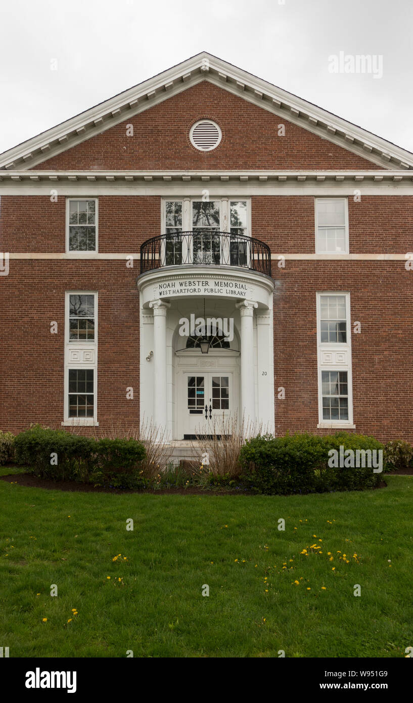 Noah Wester library in West Hartford CT Stock Photo - Alamy